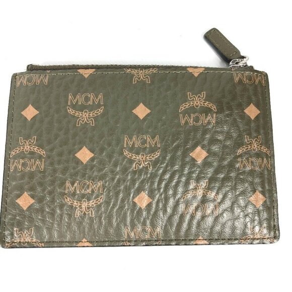 MCM | Bags | Mcm With Key Ring Logo Coin Compartment Wallet Coin Purse ...